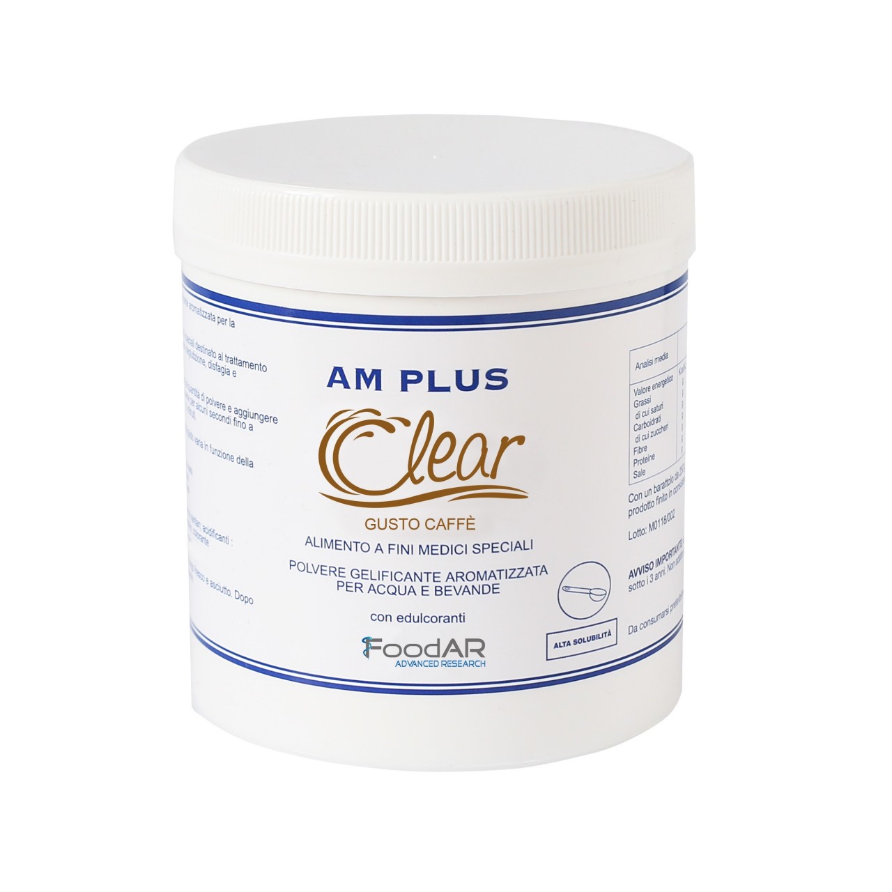 AM Clear Caffè 250g edulcorato | Tirake.com